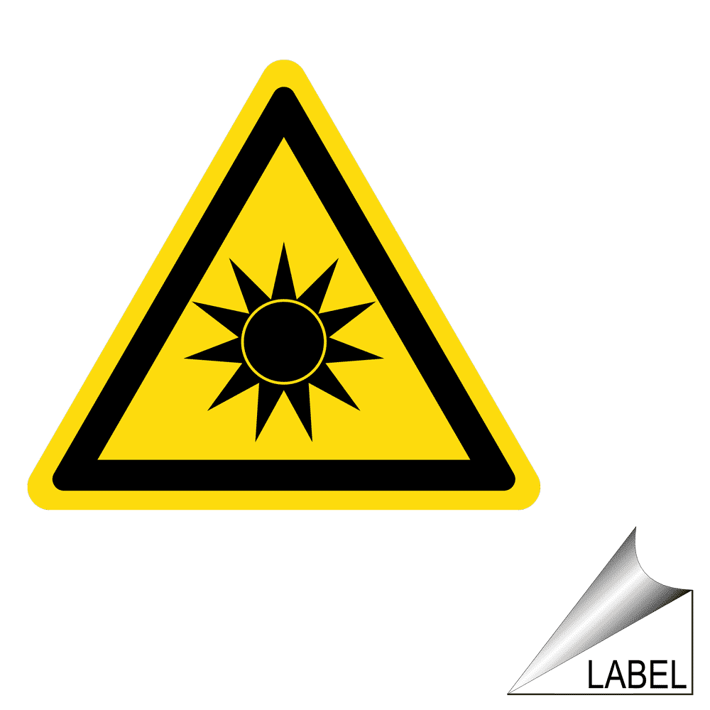 Pictogram Optical Radiation Warning LABEL_TRIANGLE_1349