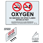 Chemical - No Open Flame Signs and Labels