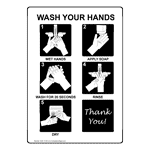 Handwashing - Handwashing Instruction Signs and Labels