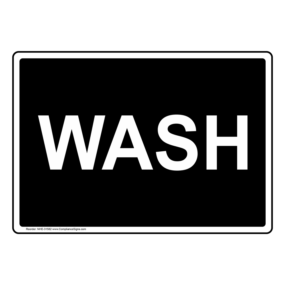 Wash Sign NHE-31582