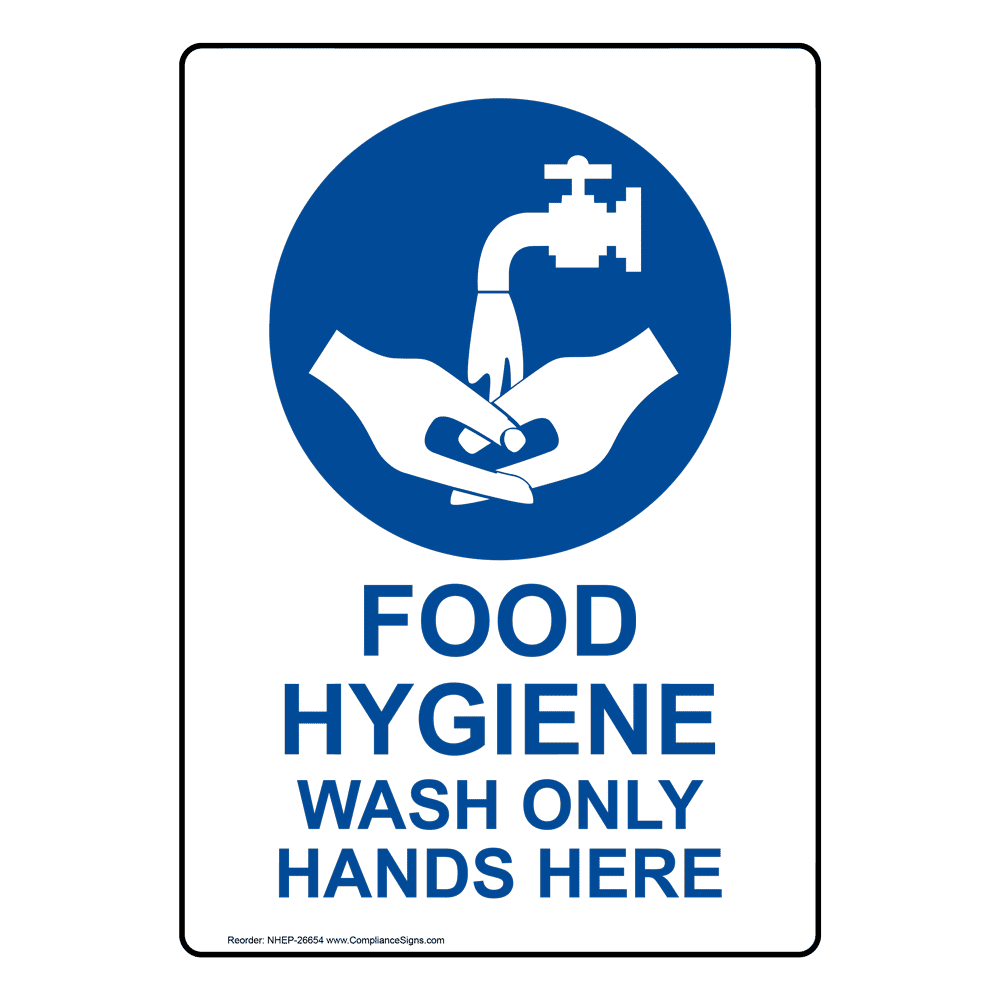 Food Hygiene Wash Only Hands Here Sign NHE-26654 Hand Washing