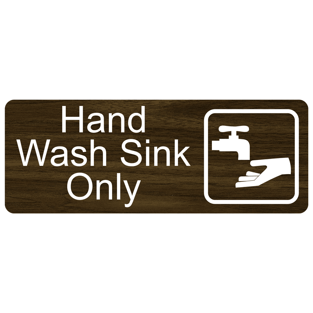 Hand Wash Station Engraved Sign EGRE 373 SYM WHTonBLU Hand Washing hand-wash-station-engraved-sign-egre-373-sym-whtonblu-hand-washing