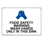 Handwashing - Handwashing Only Sink Signs and Labels