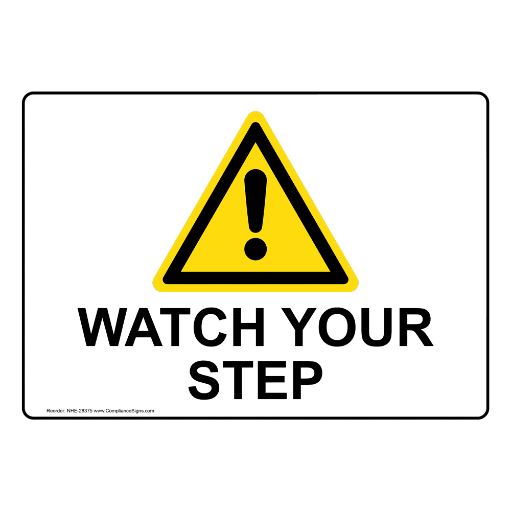 Uneven Terrain Sign Uneven Surface Sign