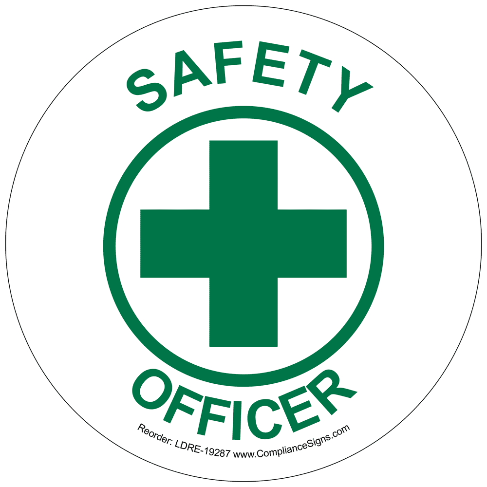 Safety Officer Roll Label With Symbol LDRE-19287