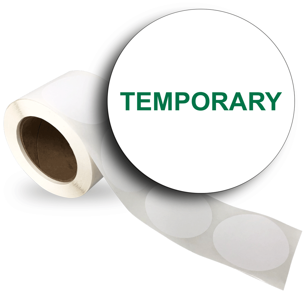 Temporary Roll Label LDRE-25014