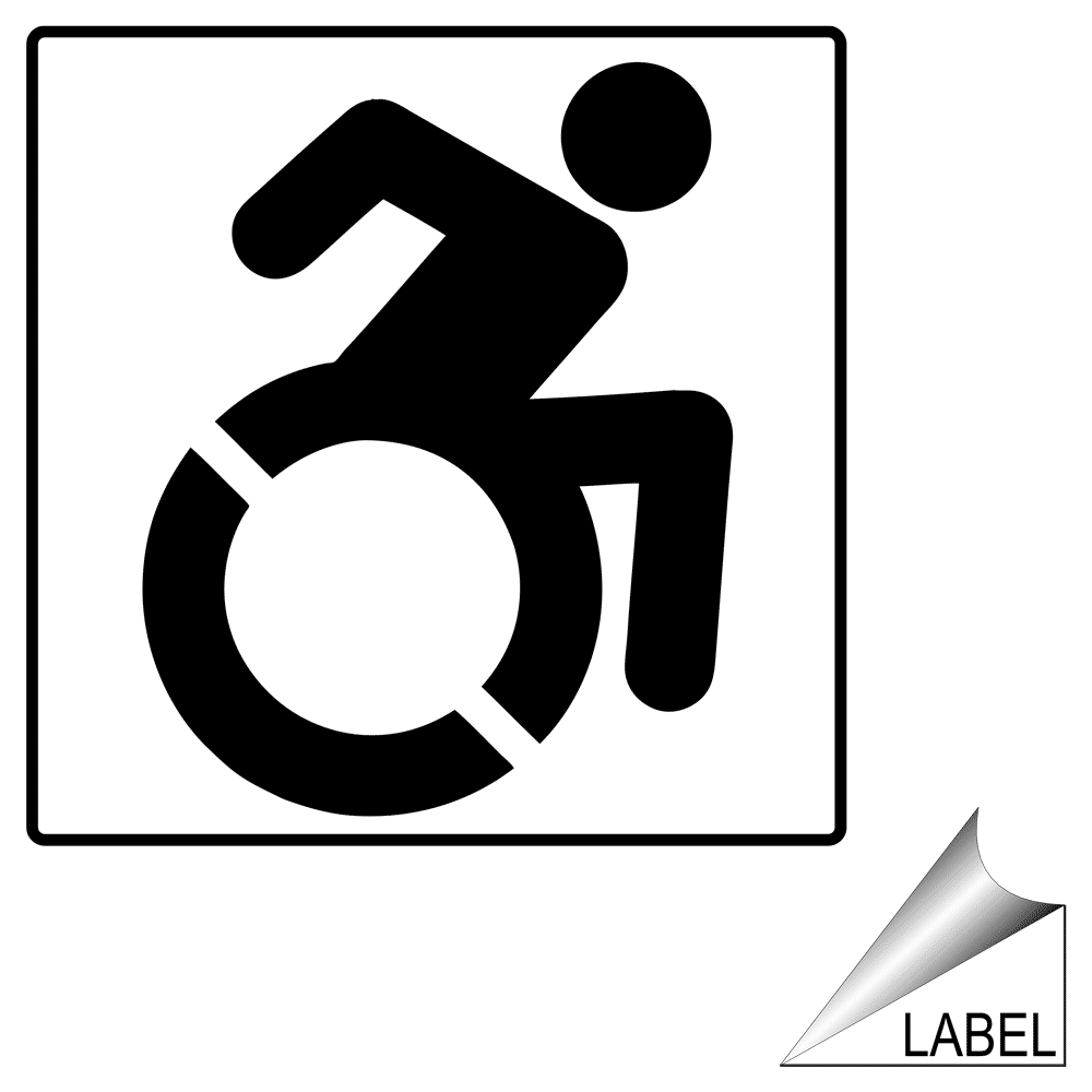 Dynamic Accessibility Symbol Label LABEL_SYM-73R Handicap