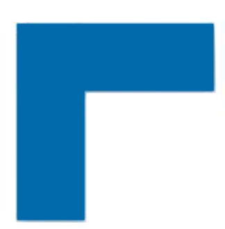 Blue Angle Floor Marker